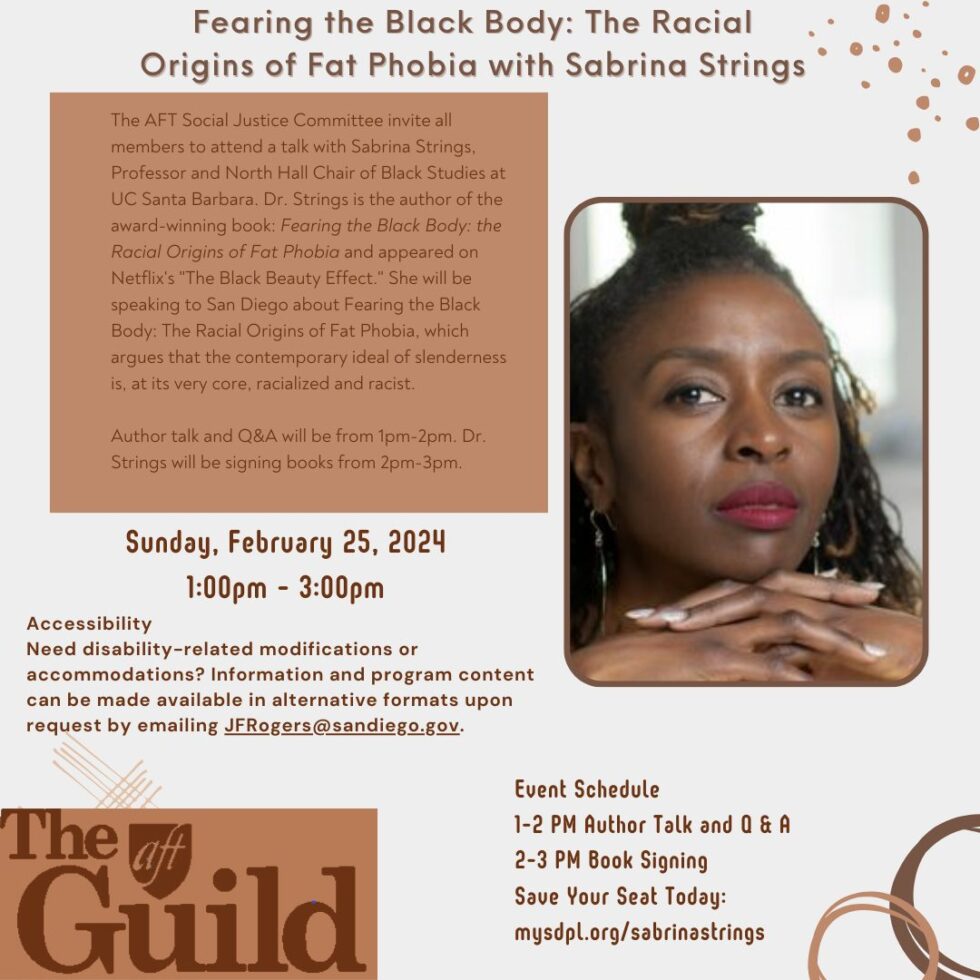 Fearing the Black Body: The Racial Origins of Fat Phobia with Sabrina Strings | San Diego Public ...